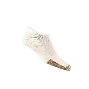 Thorlos Unisex T Tennis Thick Padded Rolltop Sock, White, Large