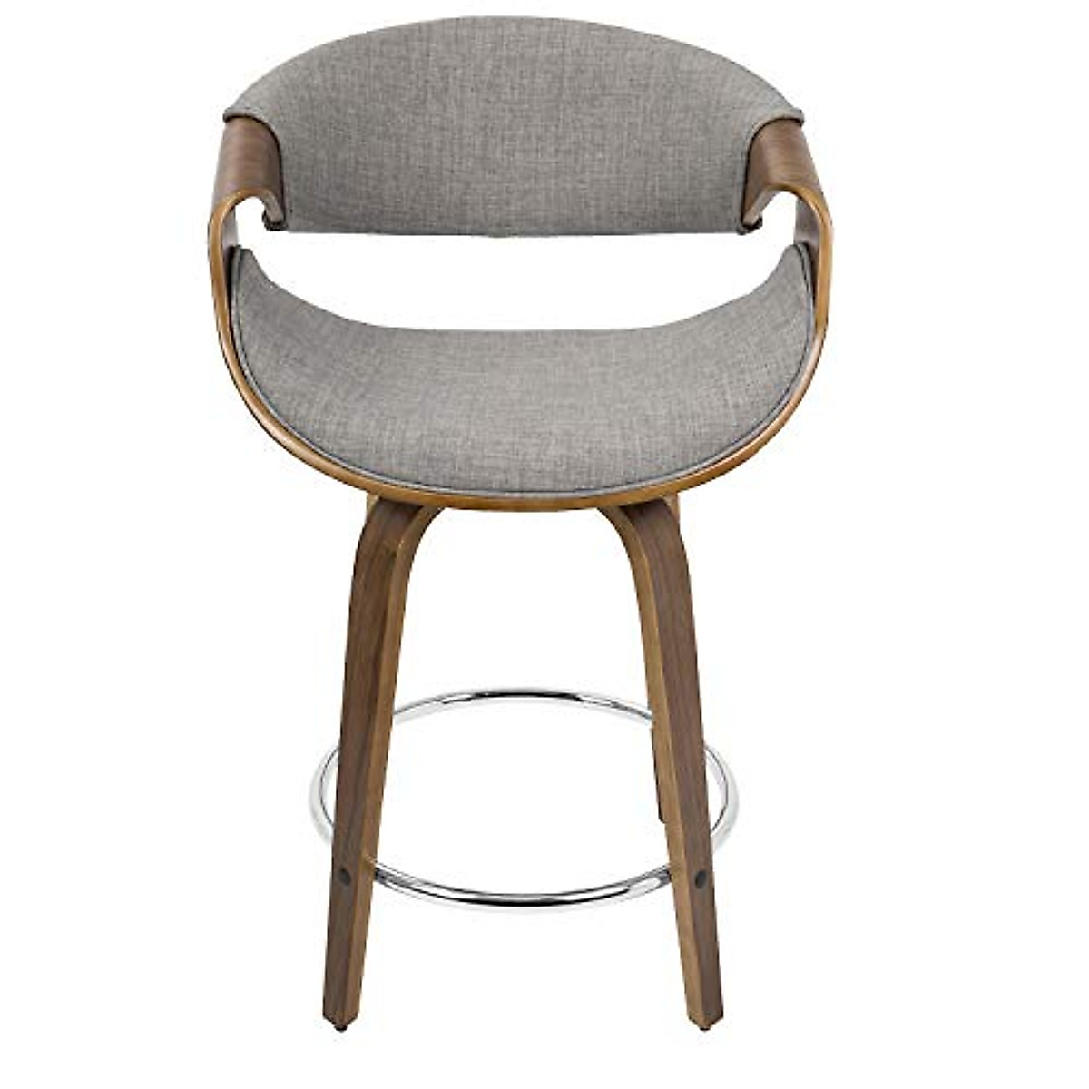 LumiSource 24 in. Curvini Counter Stool - Set of 2