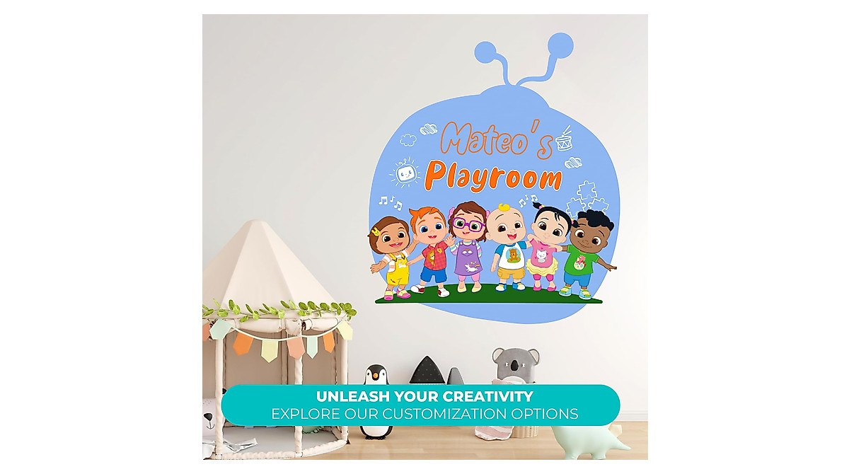 Personalized EGD CoComelon Kids Wall Decor