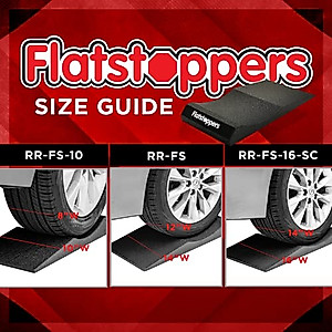 Race Ramps RR-FS-10 10" Wide Flatstopper (Set of Four), Tire Flat Spot Prevention for Vehicle Storage, Tire Saver Ramps, High-Density Foam with Anti-Slip Coating