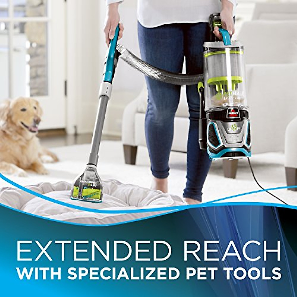 Bissell Pet Hair Eraser Lift Off Bagless Upright Vacuum