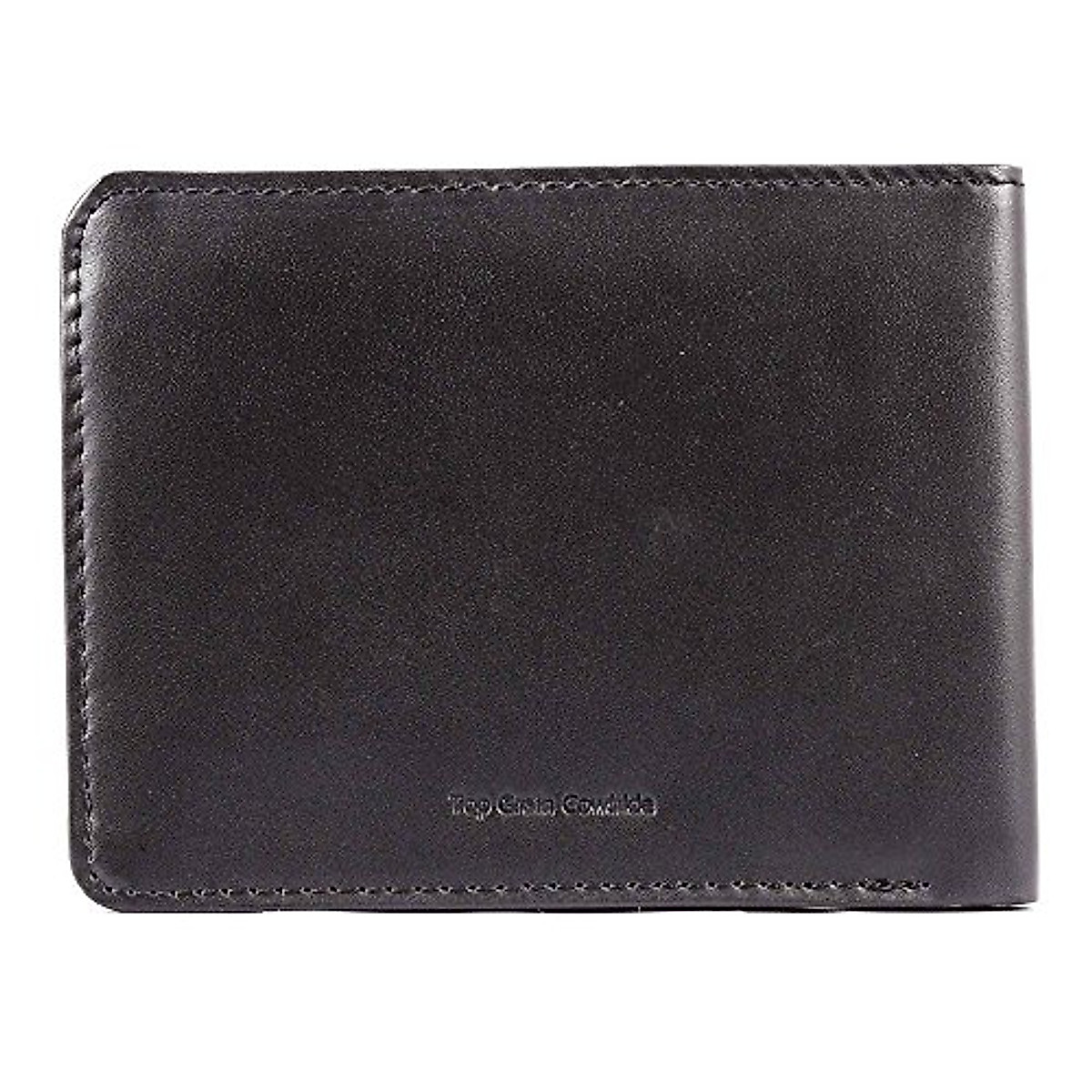 Big Skinny Men's L-Fold Passcase Leather Slim Wallet, Holds Up to 30 Cards, Black