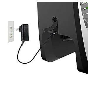 Lasko Portable Fan, 18V Lithium Ion Battery, Bonus Adapter for Electric Plug-in Use, Lasts up to 15 Hours, 5 Quiet Speeds, for Camping, Tailgating, Patio and Outdoor Use, 17", White, RB200