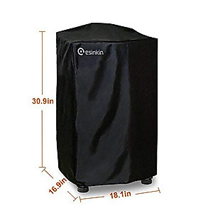 Esinkin 30-Inch Electric Smoker Cover for Masterbuilt Electric Smoker , Dust UV Durable Waterproof and Conveninet , Black