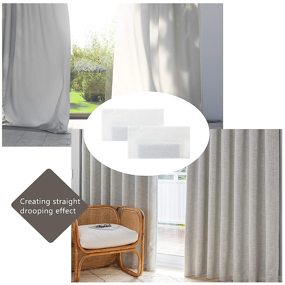 Hitefu 20PCS Covered Drapery Weights, Curtain Weights Bottom, Iron Drapery Weights Window Fabric Curtain Pendant Weights Accessories for Home Room Hotel Curtains Tablecloth Flags (17g Each)