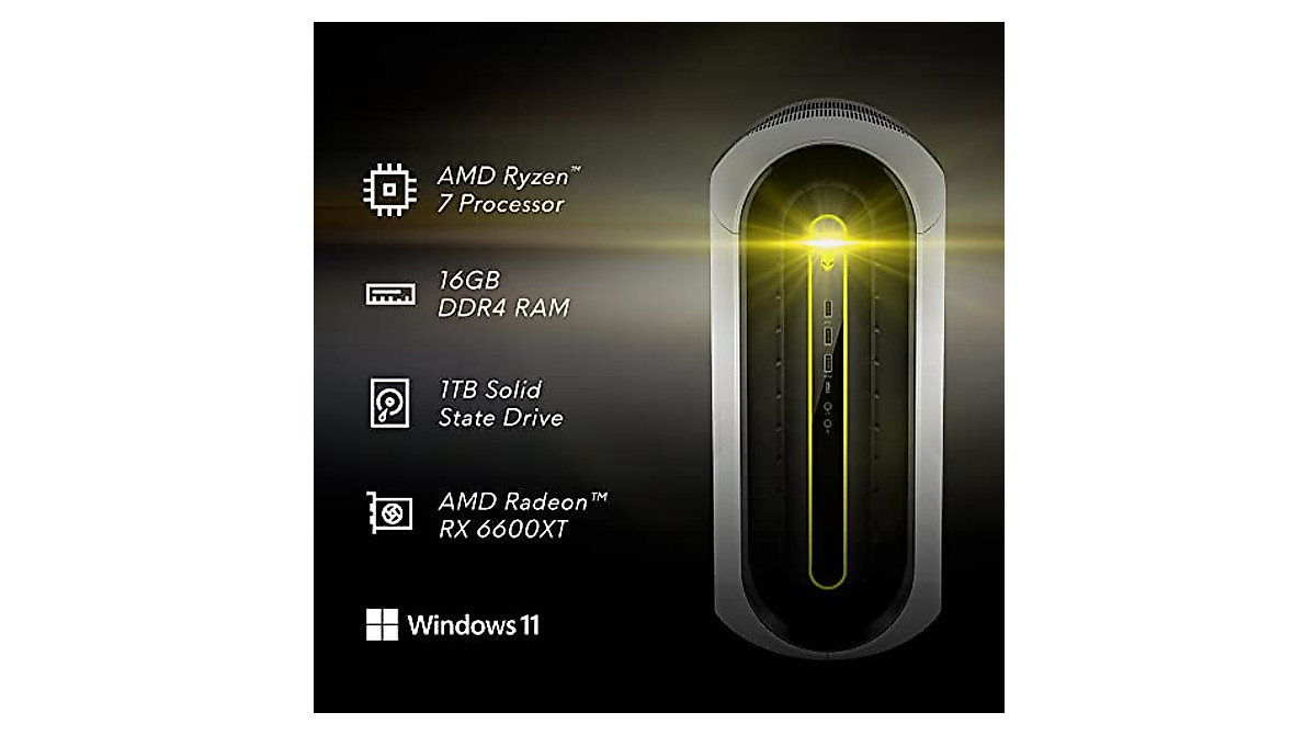 Alienware Aurora R10 Gaming Desktop - AMD Ryzen 7 5800, 16GB DDR4 RAM ...