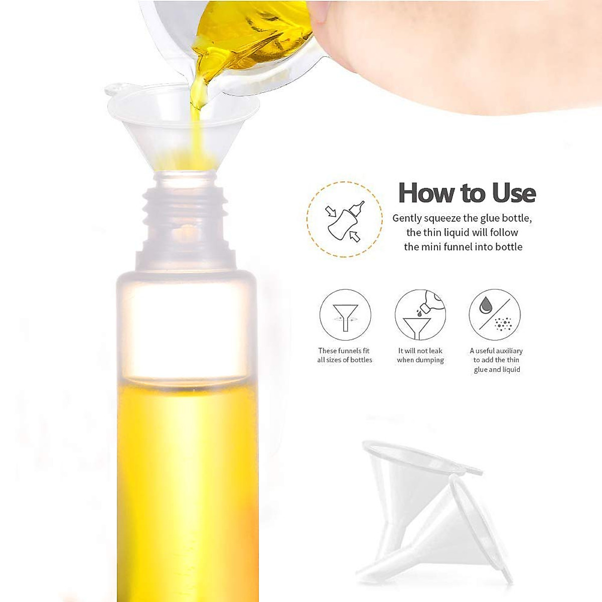 20 Pack 30mL LDPE Plastic Unicorn Dropper Bottle 1 oz E-liquid Ink Liquid Applicator Squeezable Bottles with Childproof Cap and Thin Tip (Black)