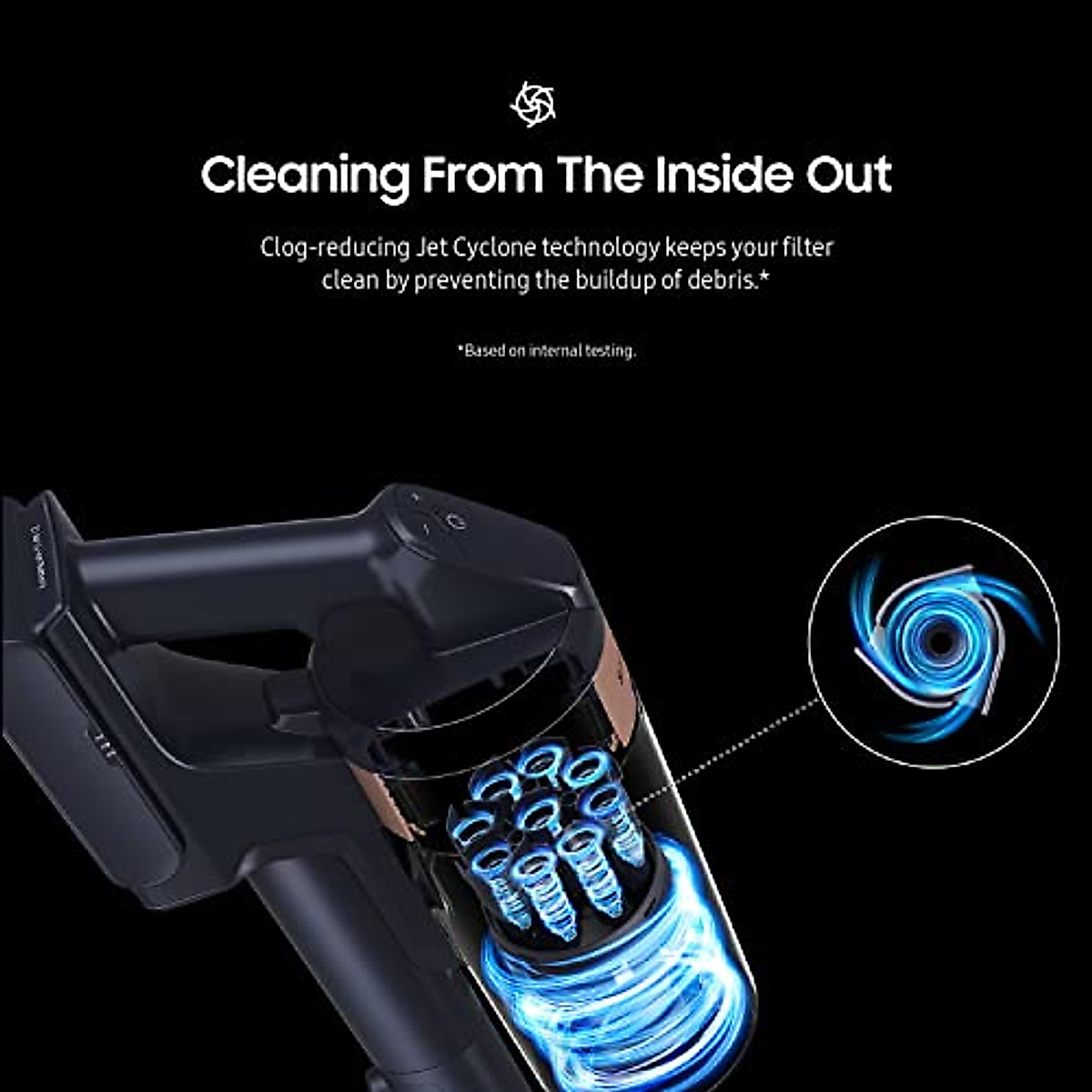 SAMSUNG Jet 60 Flex Cordless Stick Vacuum Cleaner, Lightweight, Portable w/ Removable Battery, Powerful Household Cleaning for Hardwood Floors, Tile, Carpets, Area Rugs, VS15A6031R7, Rose Gold