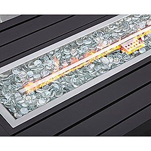 Better Homes and Gardens Carter Hills, Durable and Rust-Resistant Design 57" Rectangular Gas Fire Pit, with Stainless Steel Burner (Rectangular Carter)