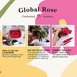 Red Roses- 50 Beautiful Fresh Flowers- Beautiful Gift