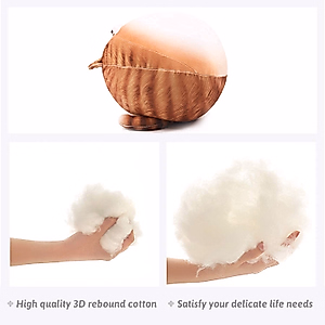 ARELUX 19.6In High Chubby Cat Plush Pillow, Cute Fat Kitty Cat Stuffed Animal Soft Kitten Adorable Hugging Pillow Anime Plushies,Funny Toy Birthday for Adults Friends