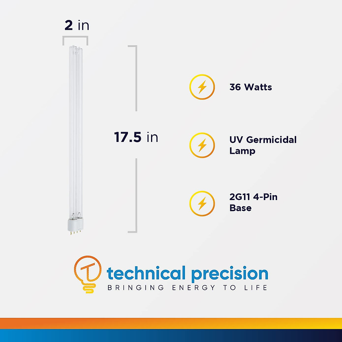 Technical Precision UC36W1006 ABYAUC36W1006-2pack Ultraviolet Light Bulb, 2 Count (Pack of 1)