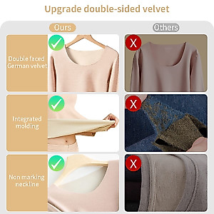 Merdia Thermal Underwear Long Johns Base Layer for Women | Stretch Soft Thermal Top and Bottom Set | Women's Thermal Underwear Sets | Ski Clothing for Women | Insulated Underwear for Women (Beige-XS)