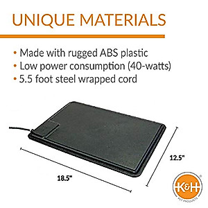 K&H Pet Products Extreme Weather Outdoor Heated Kitty Pad with Deluxe Cover