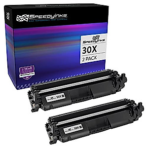 SPEEDYINKS Compatible Replacements for HP 30X 30A CF230X CF230A Toner Cartridge High Yield (Black 2-Pack) for HP Laserjet Pro: M203d, M203dn, M203dw, MFP M227d, MFP M227fdn, MFP M227fdw, MFP M227sdn