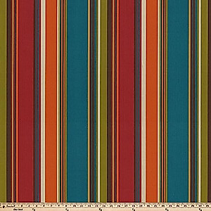 Pillow Perfect Reversible Floral Stripe Indoor/Outdoor Solid Back 1 Piece Square Corner Chair Cushion with Ties, Deep Seat, Weather, and Fade Resistant, 36.5" x 18", Brown/Orange Annie, 1 Count