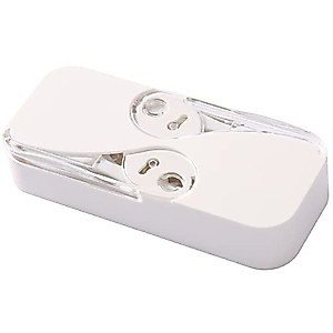 JIBIACB Dental Floss Portable Case Dental Floss Dispenser Automatic Dental Floss Picks Cases for Teeth Cleaning,Specialized Floss (Black+White)