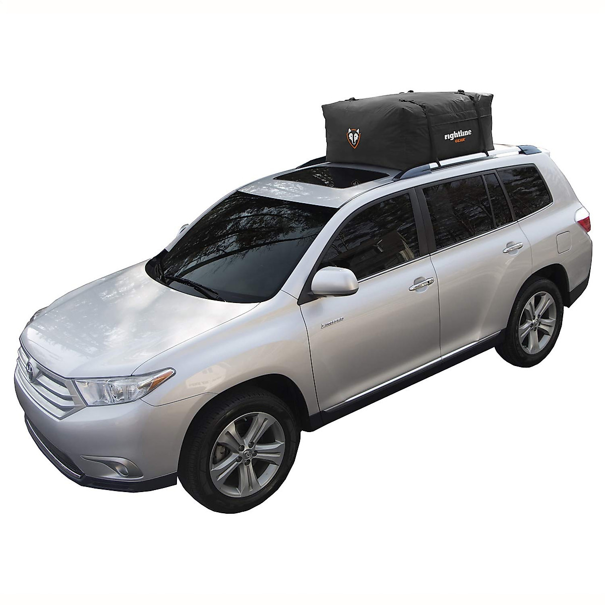 Rightline Gear 100R20 Range 2 Weatherproof Rooftop Cargo Carrier for Top of Vehicle, Attaches With or Without Roof Rack, 15 Cubic Feet, 40 x 36 x 18 inches, Black