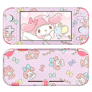 DLseego Switch Lite Skin Cute Animals Pattern Full Wrap Skin Protective Film Sticker Design for Switch Lite-Melody