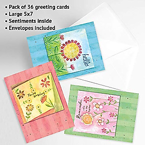 Current In This Together Friendship Greeting Cards Value Pack - Set of 16 (8 designs) Large 5 x 7 cards, Sentiments Inside, Thinking of You Cards, Envelopes Included