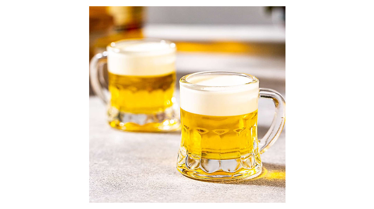 Stylish 2 Oz Mini Beer Mug Set - 24 PCS for Parties