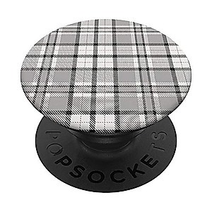 Grey Plaid Popsocket PopSockets PopGrip: Swappable Grip for Phones & Tablets