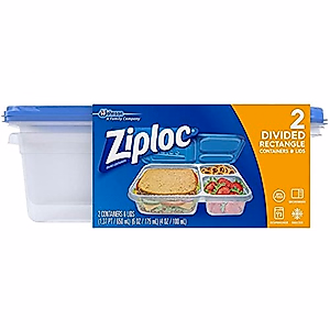 Ziploc Divided Rectangle (Pack Of 2) - PACK OF 2