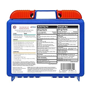 Be Smart Get Prepared 110 pc First Aid Kit: Clean, Treat, Protect Minor Cuts, Home, Office, Car, School, Business, Travel, Emergency, Outdoor, Camping & Sports, FSA/HSA (Packaging may vary)