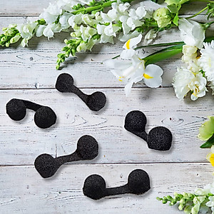 100 Pieces Nose Plugs Disposable, Nose Filters for Sunless Airbrush Spray Tanning, Nose Plug for Allergies and Dust, Spray Tan Nose Filter Sponge (Black)