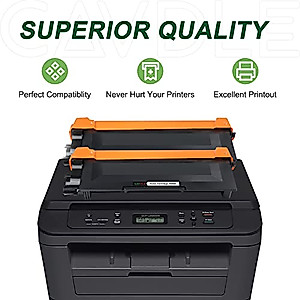 CAVDLE 2 Packs Compatible Toner Cartridge Replacement for Brother TN660 TN630 for use with Brother HL-L2300D HL-L2320D HL-L2340DW HL-L2360DW HL-L2380DW MFC-L2700DW MFC-L2720DW DCP-L2540DW