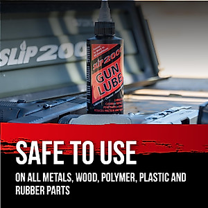 Slip 2000 Gun Lube, 100% Pure Synthetic CLP, Performs in All Conditions, Gun Lubricants for Peak Performance, Eliminates Excessive Wear, For Shotguns, Rifles and Pistols, 4-Ounce Squeeze Bottle