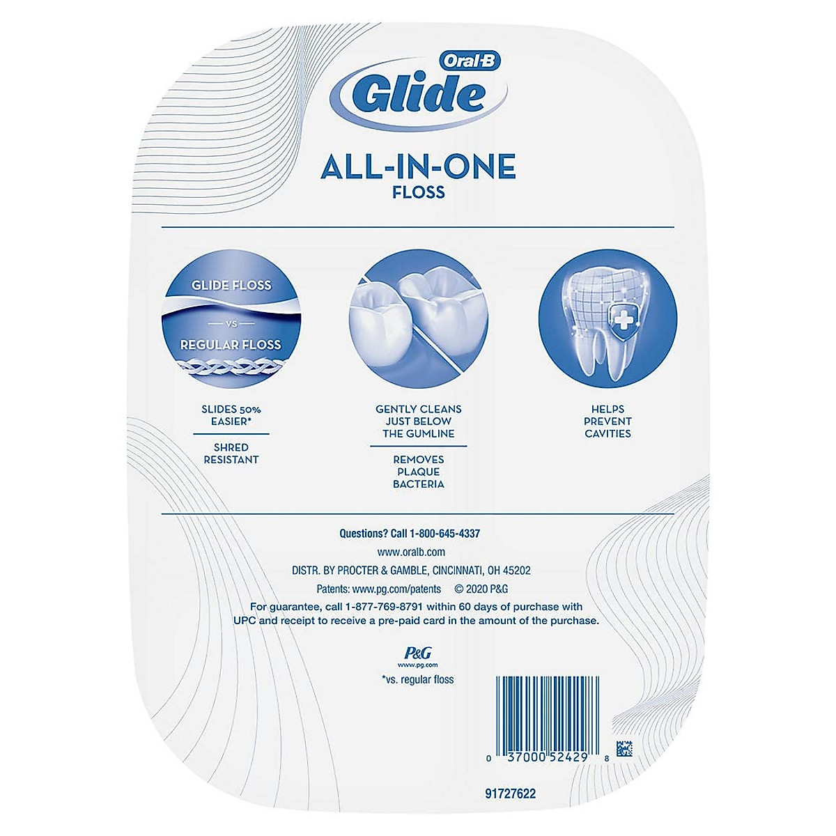 Oral-B Glide Pro-Health Comfort Plus Dental Floss, Mint, 6 Count