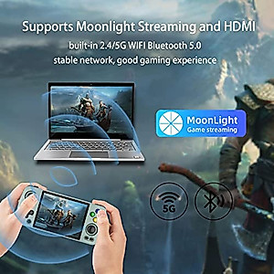 RG405M Retro Handheld Game Console , Aluminum Alloy CNC Android 12 System 4.0 Inch IPS Touch Screen with 128G TF Card 3172 Games Compatible with 5G WiFi and Bluetooth 5.0 (Gray)