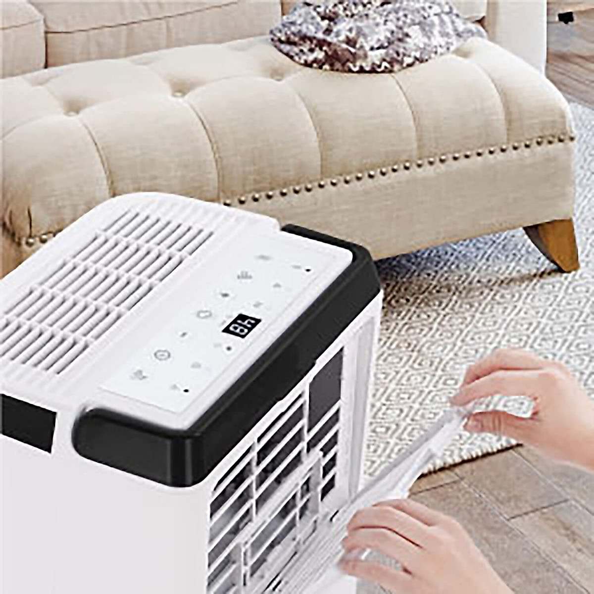 Honeywell 30 Pint Energy Star Dehumidifier with 5 Year Warranty for Basement & Medium Rooms with Mirage Display and Washable Filter to Remove Odor & Filter Change Alert