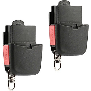 Flip Key Fob Keyless Entry Remote Shell Case & Pad fits VW Beetle Cabrio Golf Jetta Passat 1998 1999 2000 2001 (HLO1J0959753F), Set of 2