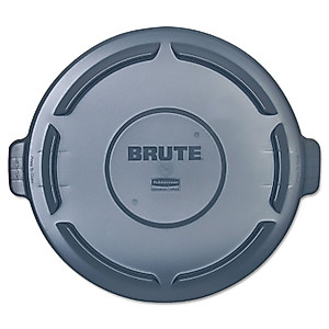 Rubbermaid Commercial 264560GY Vented Round Brute Lid, 24 1/2 x 1 1/2, Gray
