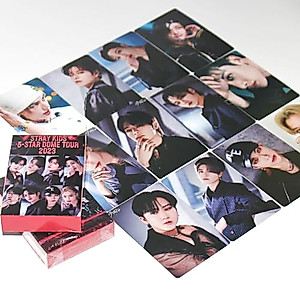 PYAJUU Stray kids Photocards Skz 2023 Photocards 55pcs Kpop Stray kids 5-star Dome Tour 2023 Lomo Cards Stray kids Merch Gift for Fans Daughter