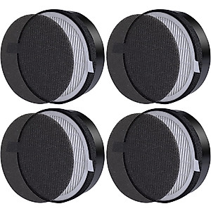 Laukowind for LEVOIT LV-H132 Replacement Filters, Compatible with LV-H132 3-in-1 Nylon Pre-Filter, High-Efficiency Activated Carbon True Filters, Part LV- H132-RF, 4 Pack