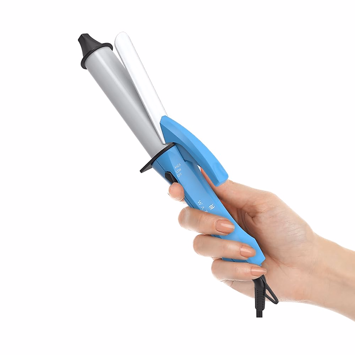 Ceramic Mini Curling Iron for Short Hair, Compact Lightweight Hair Curler for Travel, 1 Inch Heat-Up Fast Curling Wand for Touch Ups, Auto Shut Off, Beautiful Gift Box