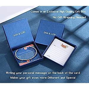 SAM & LORI Sisters Gifts from Sister Women Cuff Bracelet Birthday Friendship Best Friends Little Big Sister Bonus Soul Sister Jewelry A Sister is God's Way