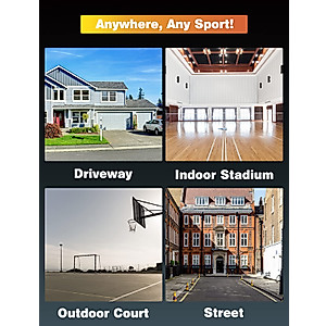 DEERFAMY 24 Pcs Pickleball Court Markers Kit, Temporary Pickleball Lines Throw Down Markers for Outdoor Indoor Tennis Badminton, Orange and Yellow