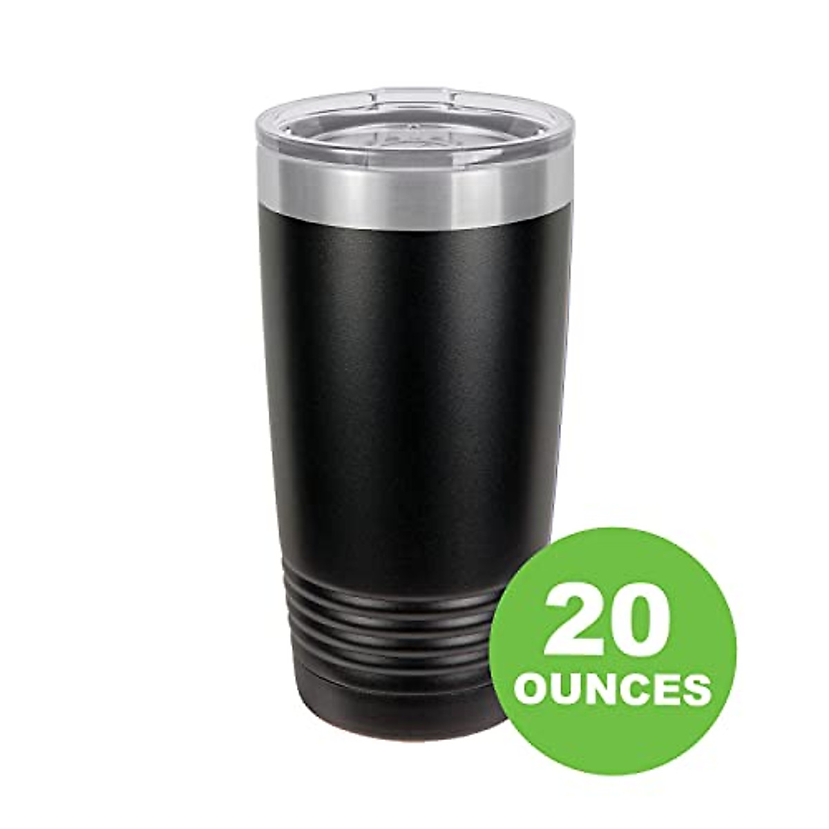 20-Ounce Vacuum Insulated Stainless Steel Tumbler Customized Etched Double-Walled Laser Engraved Coffee Black BPA-Free Mug, Lid, License to drill Dentist, Personalized Hot/Cold Insulated