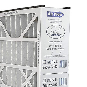 Trion 266649-102 Air Bear 20 x 25 x 5 Inch MERV 13 High Performance Air Purifier Filter Replacement Pack for Air Bear Air Cleaner Purification Systems