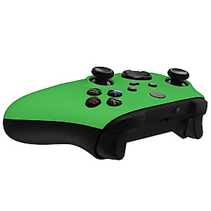 eXtremeRate Green Replacement Side Rails + Back Shell + Faceplate for Xbox Series X/S Controller