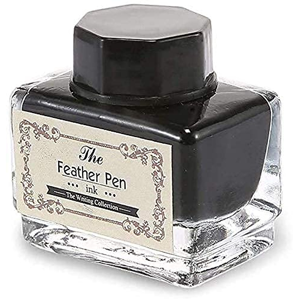 OPENDGO Vintage Feather Quill Pen and Ink Set Feather Dip Pen Calligraphy Pen Set Writing Quill Ink Dip Pen with Ink and 5 Nibs for Writing Drawing,Birthday Wedding Gift Set