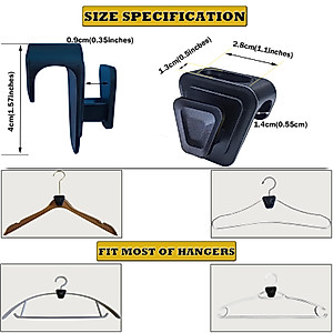 XIWUMOER,72PCS Space Saving Hanger Hooks,Clothes Hanger Connector Hooks,Heavy Duty Hanger Hooks Space Saver,Space Saving for Closet Organizer,Cascading Connection Hook ((72PCS))