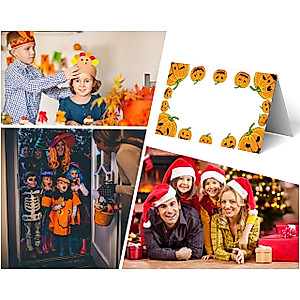 Halloween Decorations for Party,Rustic Wedding Table Name Number,Seating Cards,Tent Cards,Buffet Table Cards,Party Supplies,Place Cards for Wedding or Party,A Set of 25 Foldable Seat Cards-7