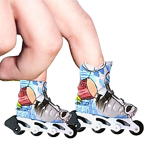 Littryee Mini Skateboard Shoes Toy, Mini Roller Skates Finger Toy, Finger Skateboards Toys, Tiny Finger Skates Shoes Toys, Funny Finger Sports Novelty Toy Gifts for Kids Boys Girls