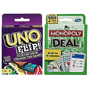 Uno Flip! and Monopoly Deal 2-Pack
