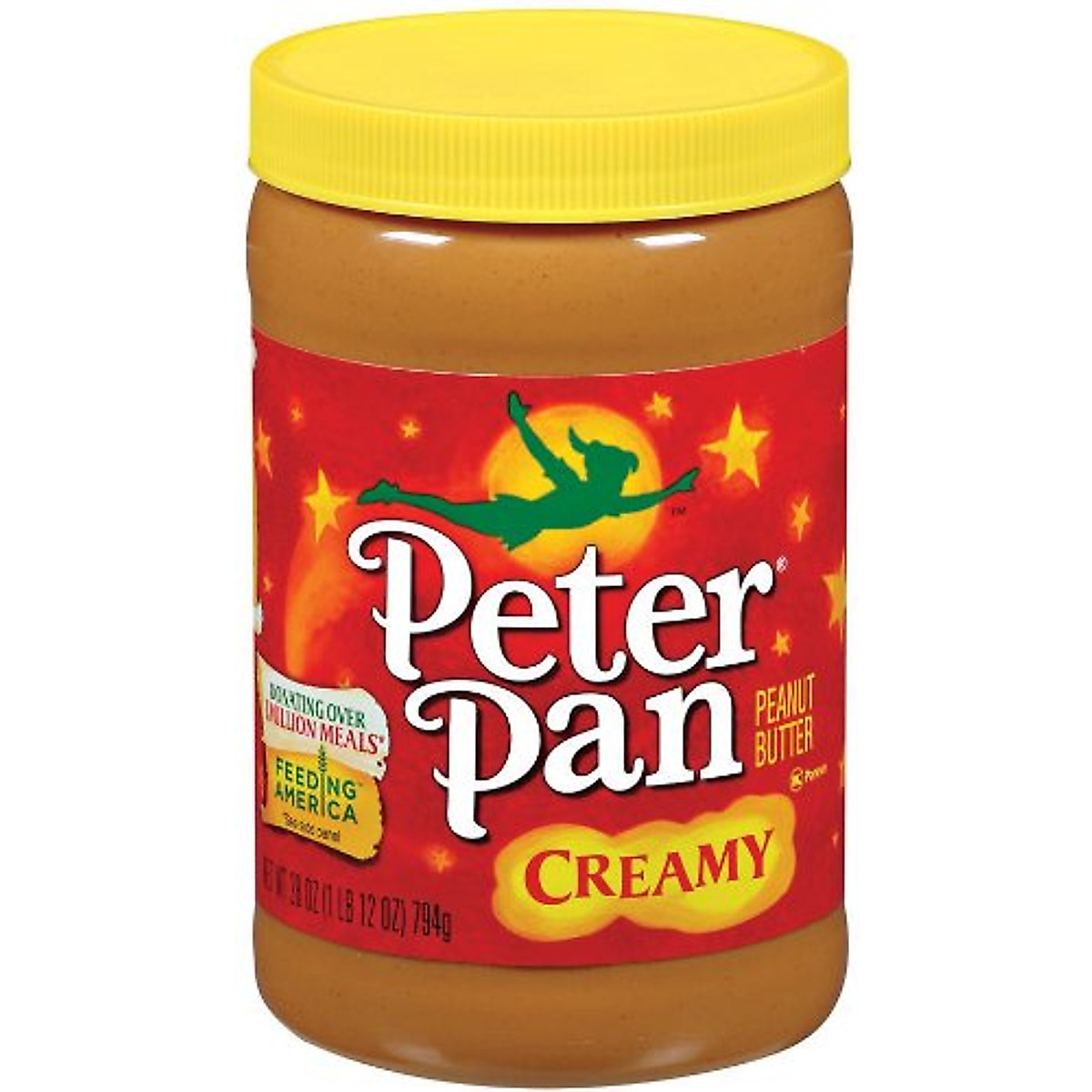 Peter Pan, Peanut Butter, Creamy, 28oz Jar (Pack of 3)